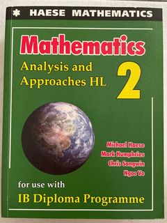 IB Haese Mathematics Analysis and Approaches HL 2, Hobbies & Toys ...
