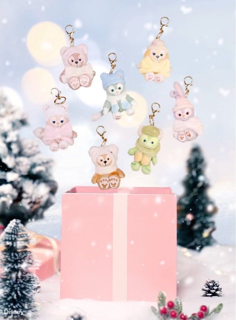 Hongkong Disneyland Duffy and friends winter keychain Linabell/ Shellie ...