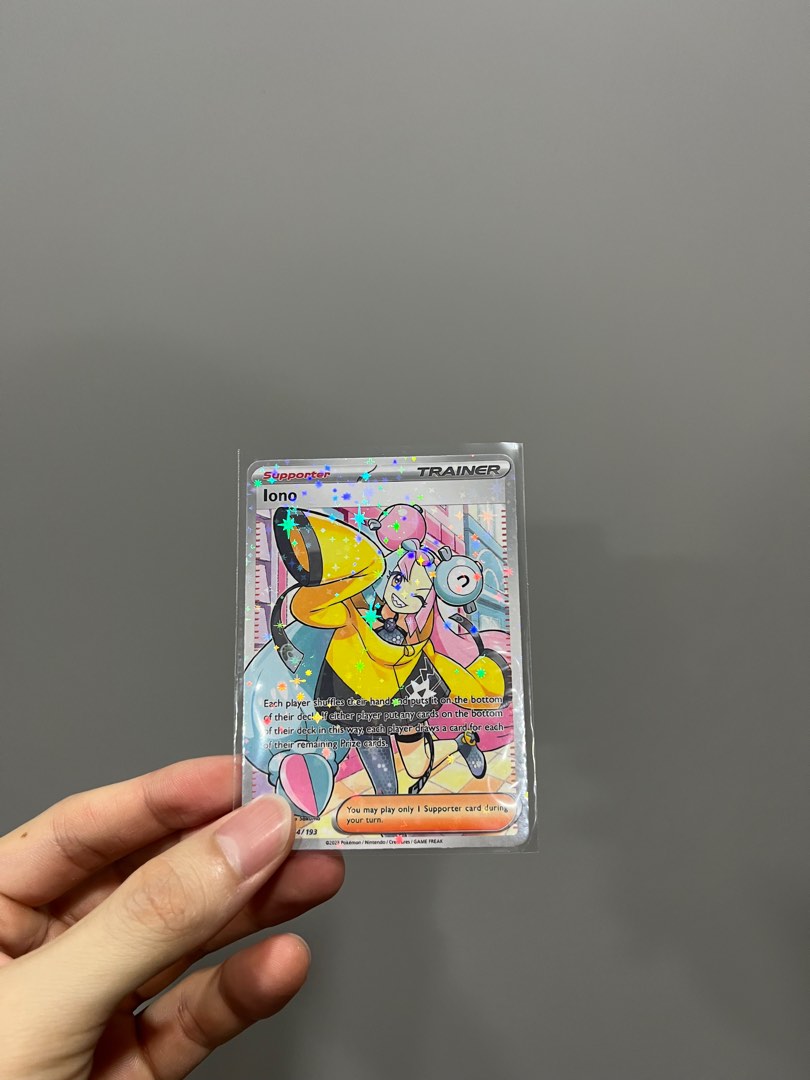Iono Full Art PAL 254/193 Pokemon TCG Proxy Card, Hobbies & Toys, Toys ...