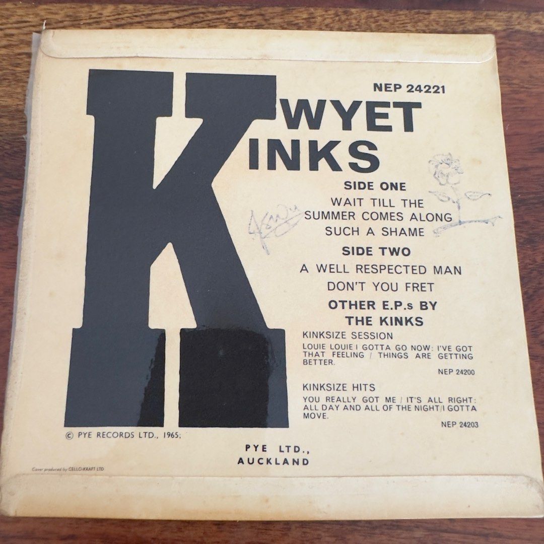 Kinks -Kwyet Kinks (1965) Rare Mod Garage Beat New Zealand Press EP 7 ...