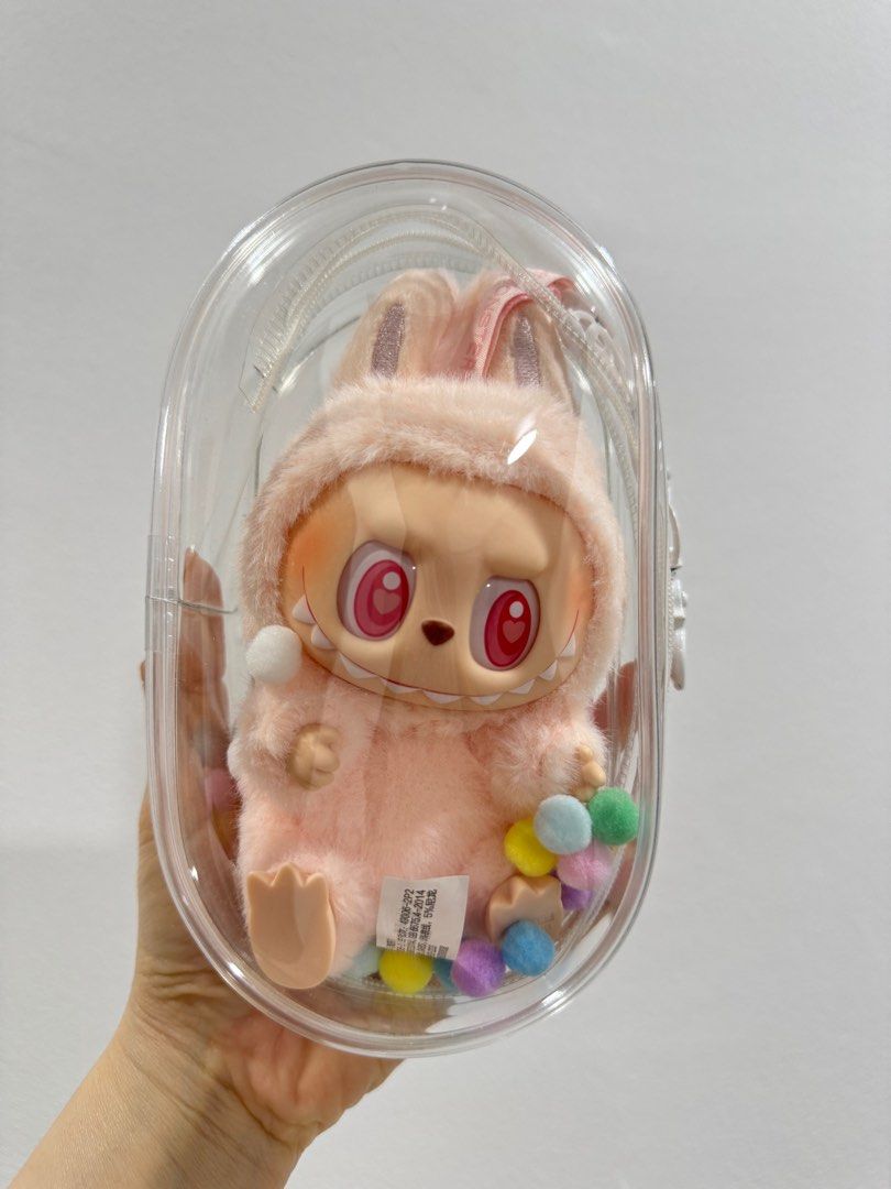 Labubu V2 (Dada) in Clear Case, Hobbies & Toys, Toys & Games on Carousell