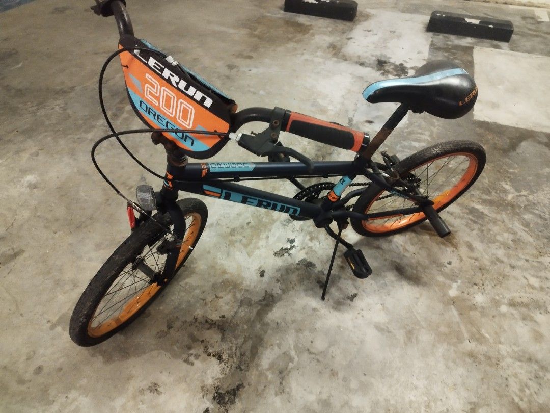 Lerun 200 BMX Bike - Orange and Blue, Sports Equipment, Bicycles ...