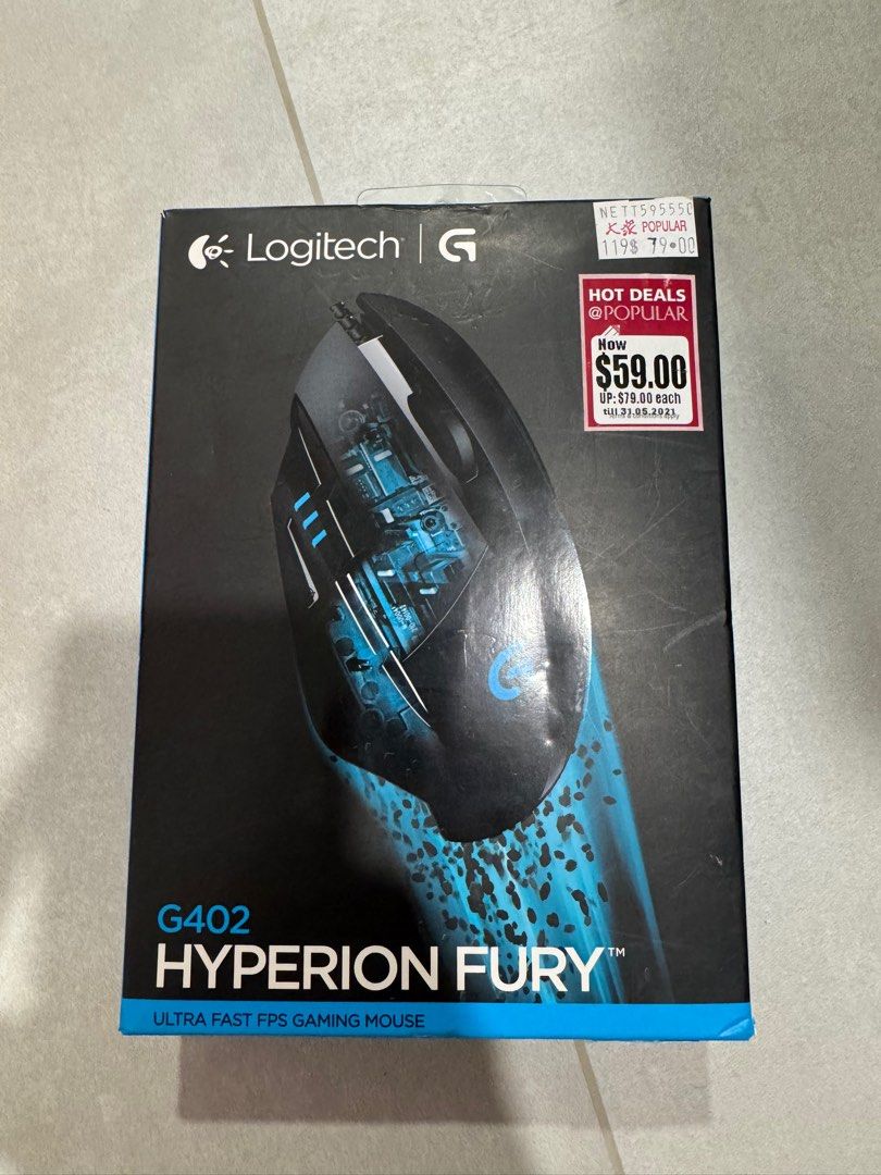 Logitech G402 Hyperion Fury Gaming Mouse, Computers & Tech, Parts ...