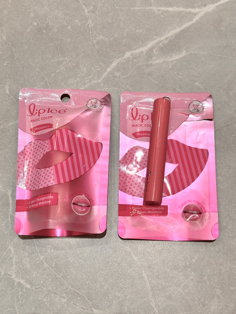 Mentholatum Lip Ice Magic Color Lipstick - Rose Pink (Strawberry flavor ...