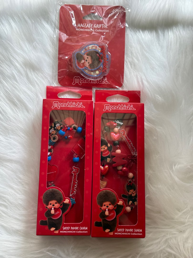 Monchhichi Phone Charm, Hobbies & Toys, Toys & Games on Carousell