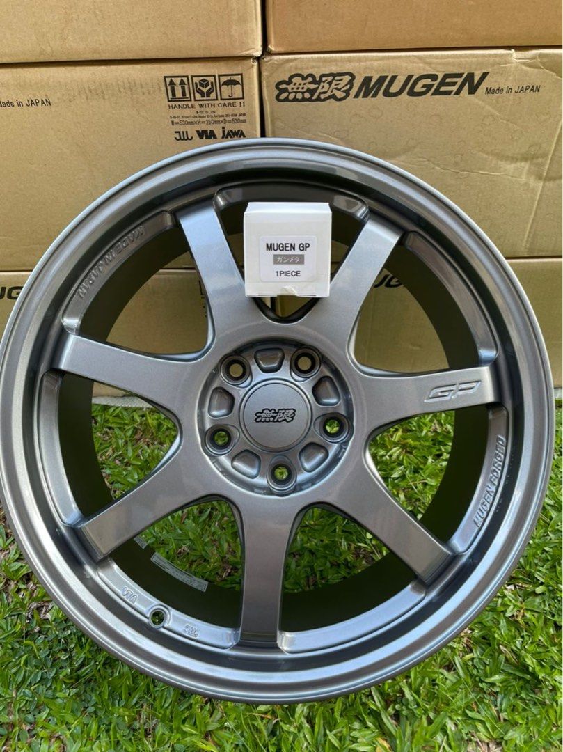 Mugen GP 18x7.5J +55 Rims, Auto Accessories on Carousell