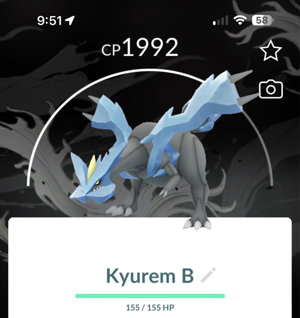 Non Shiny Kyurem with Go Tour Global Background Pokemon Go, Video ...