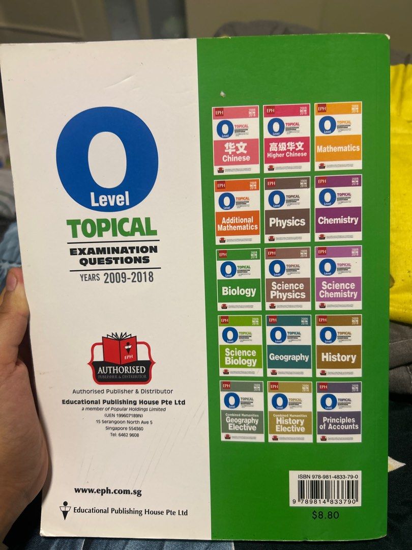 O Level Topical Examination Questions Biology 2009-2018, Hobbies & Toys ...