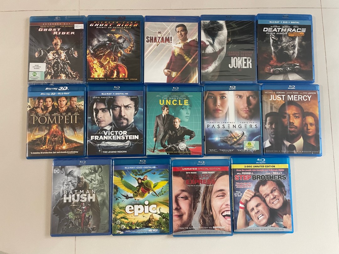 Original Blu-ray Movies - Various Titles, Hobbies & Toys, Music & Media ...