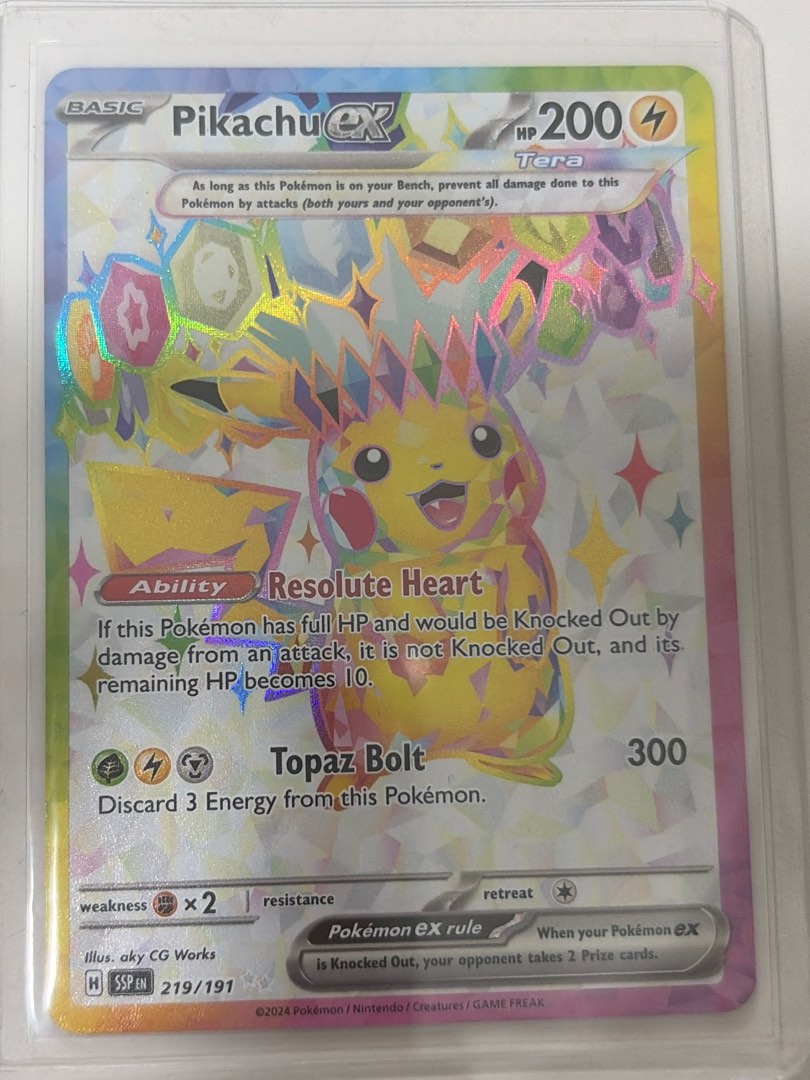 Pikachu ex 219 - Pokemon TCG, Hobbies & Toys, Toys & Games on Carousell