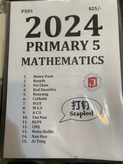 2022 Primary 4 Mathematics Papers with Answers, Hobbies & Toys, Books & Magazines, Assessment ...