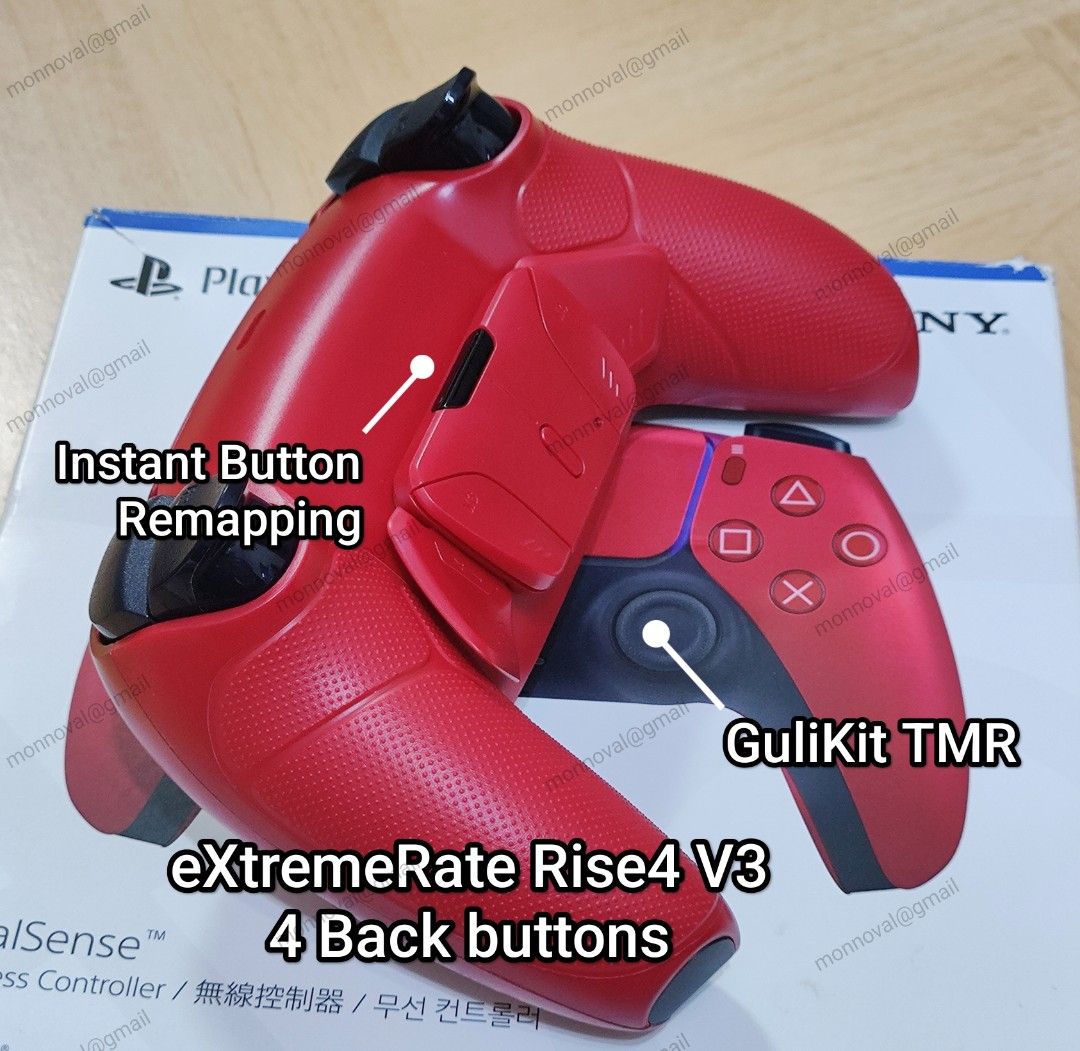 PS5 Controller + TMR + Volcanic Red, Video Gaming, Gaming Accessories ...