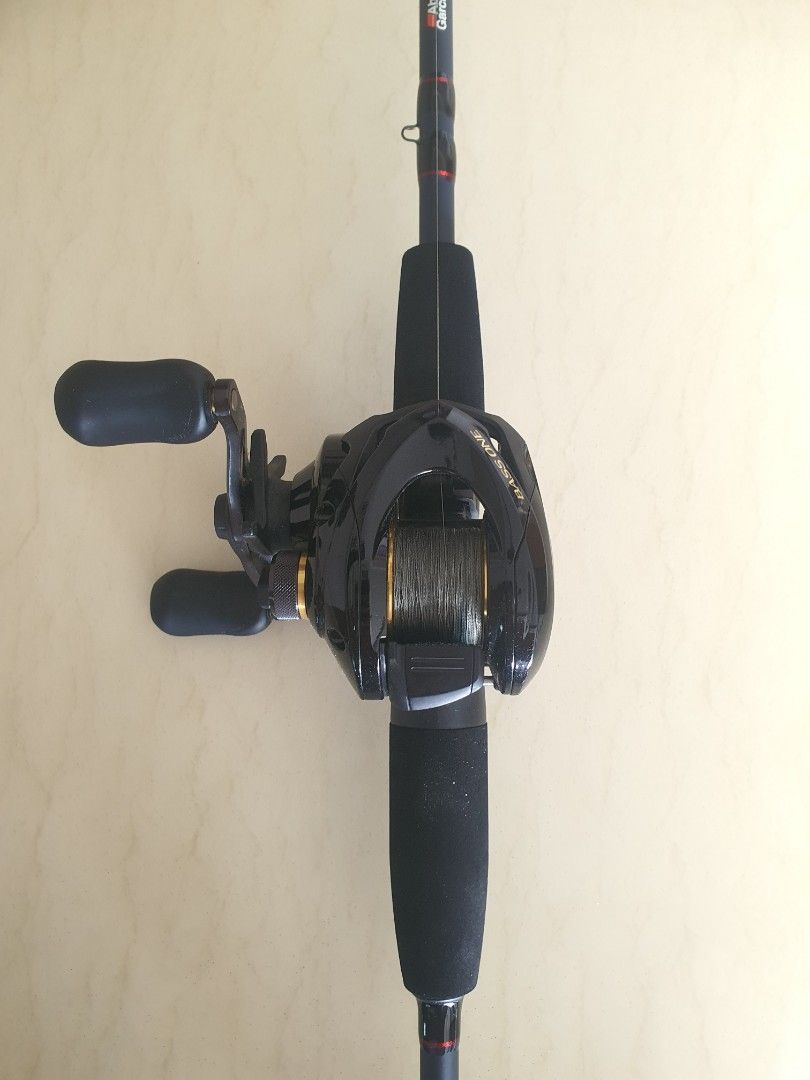 Sonic max rod with bass one xt 151 baitcaster set, Sports Equipment ...