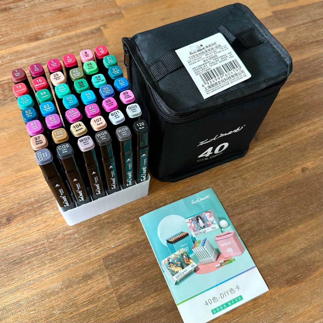 40pcs Touch Mark Color Sketch Markers Set copic student children ...