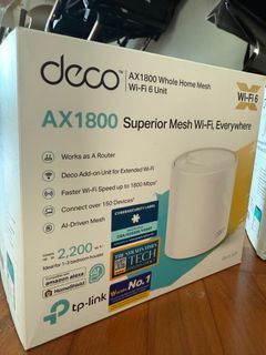 TP-Link Deco AX3000 Whole Home Mesh Wi-Fi 6 Router - 2 pack, Computers ...
