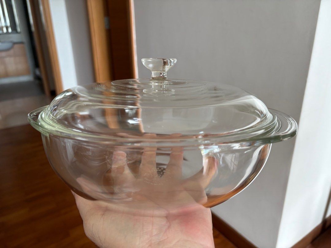 Vintage and Authentic Pyrex #024 2QT Clear Glass Casserole Dish ...