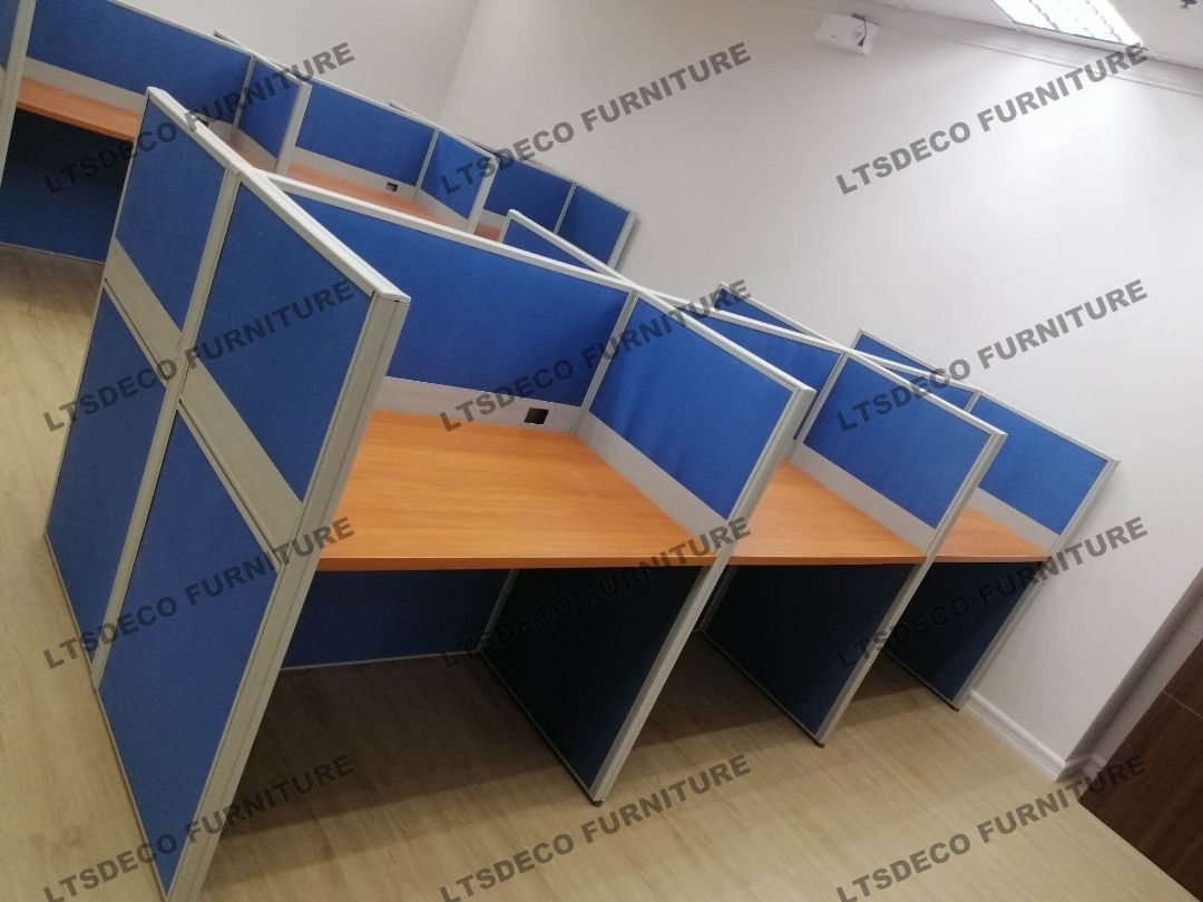 WORKSTATION TABLE MODULAR CUBICLES OFFICE PARTITION FURNITURES ...