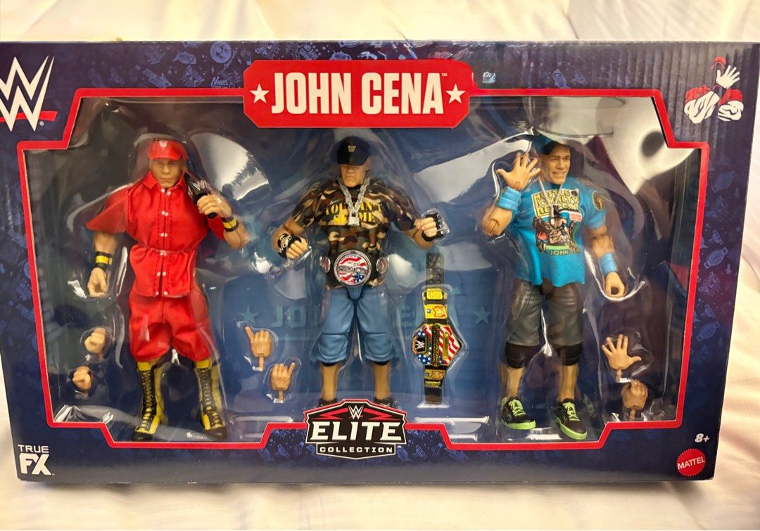 WWE Mattel Elite The Evolution of John Cena 3pack Word Life!, Hobbies ...