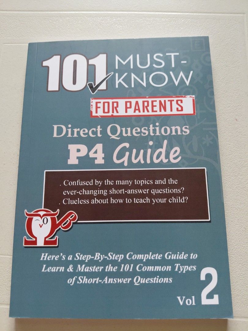 101 Must-Know Direct Questions P4 Guide Vol 2, Hobbies & Toys, Books ...