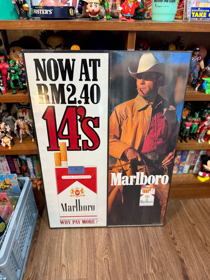 1994 Marlboro Ads Poster Frame, Hobbies & Toys, Collectibles ...