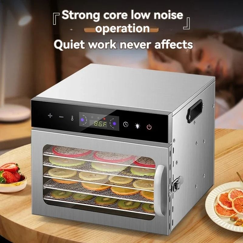 6/8 Layers Stainless Steel Food Dehydrator Digital Temperature Control ...