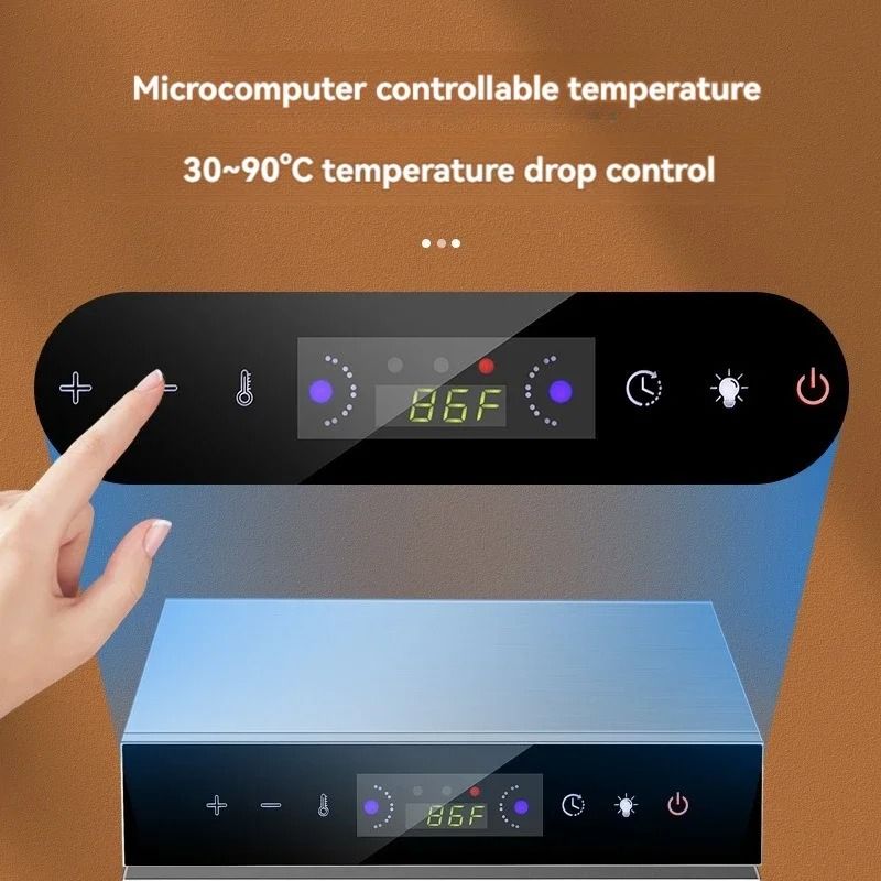 6/8 Layers Stainless Steel Food Dehydrator Digital Temperature Control ...