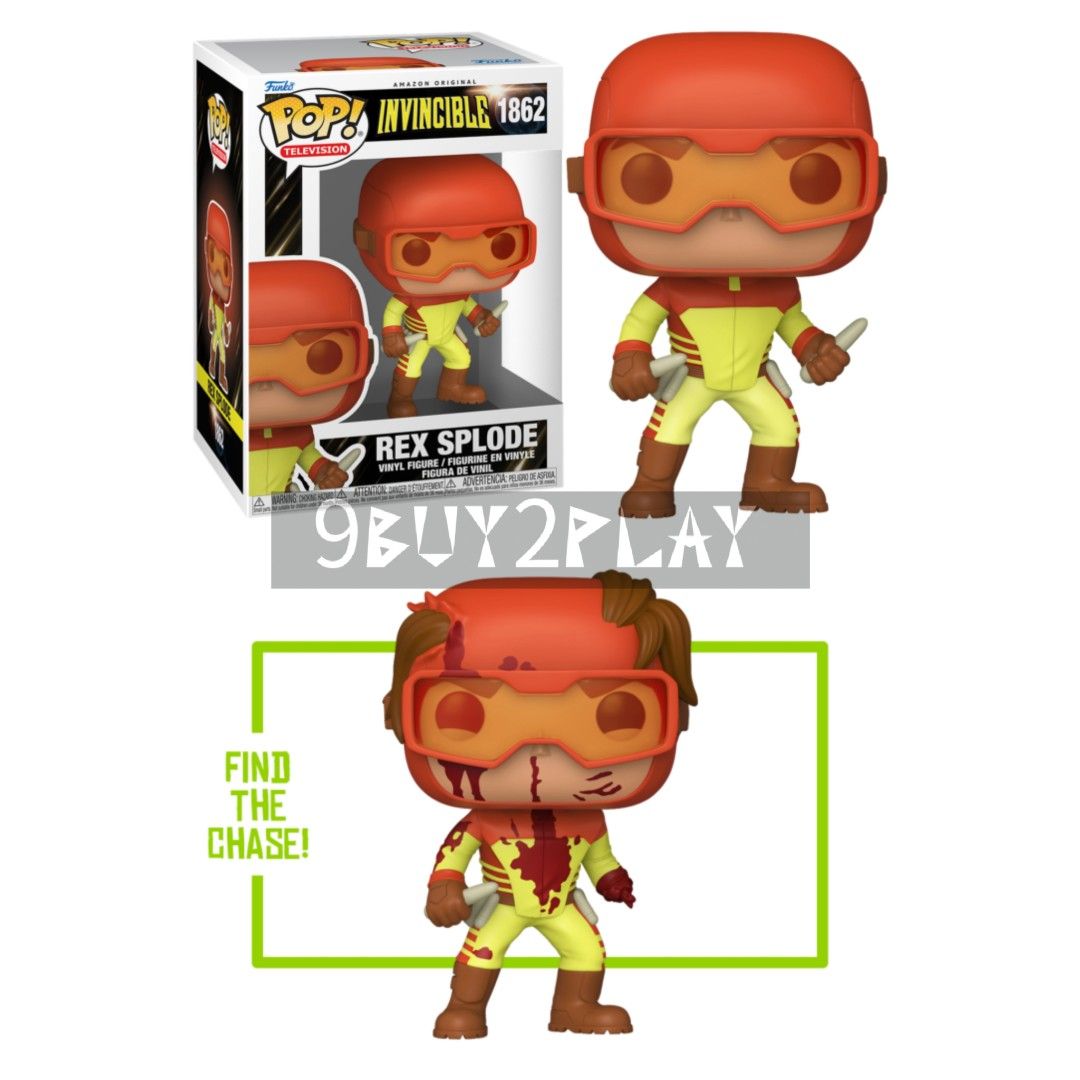 「新貨預訂」 Funko pop Invincible Omni-Man Omni Man Rex Splode Chase 無敵少俠, 興趣 ...