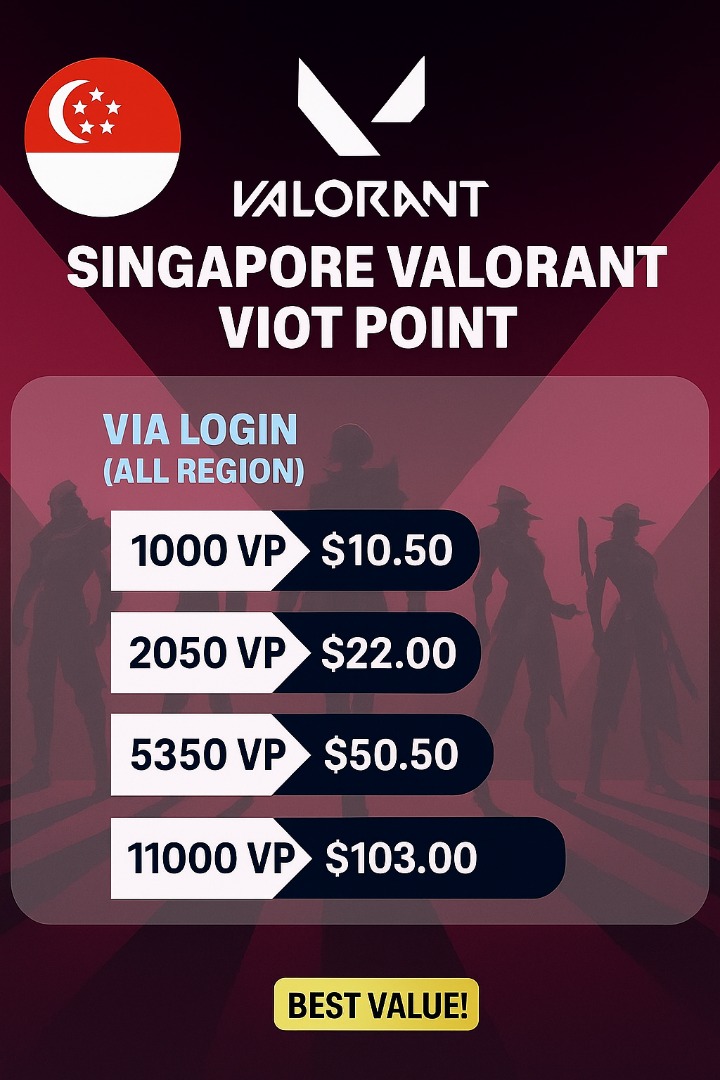 🇸🇬 🔥[INSTANT 11000 VP for $103] | Cheapest Valorant Top Up | Login ...