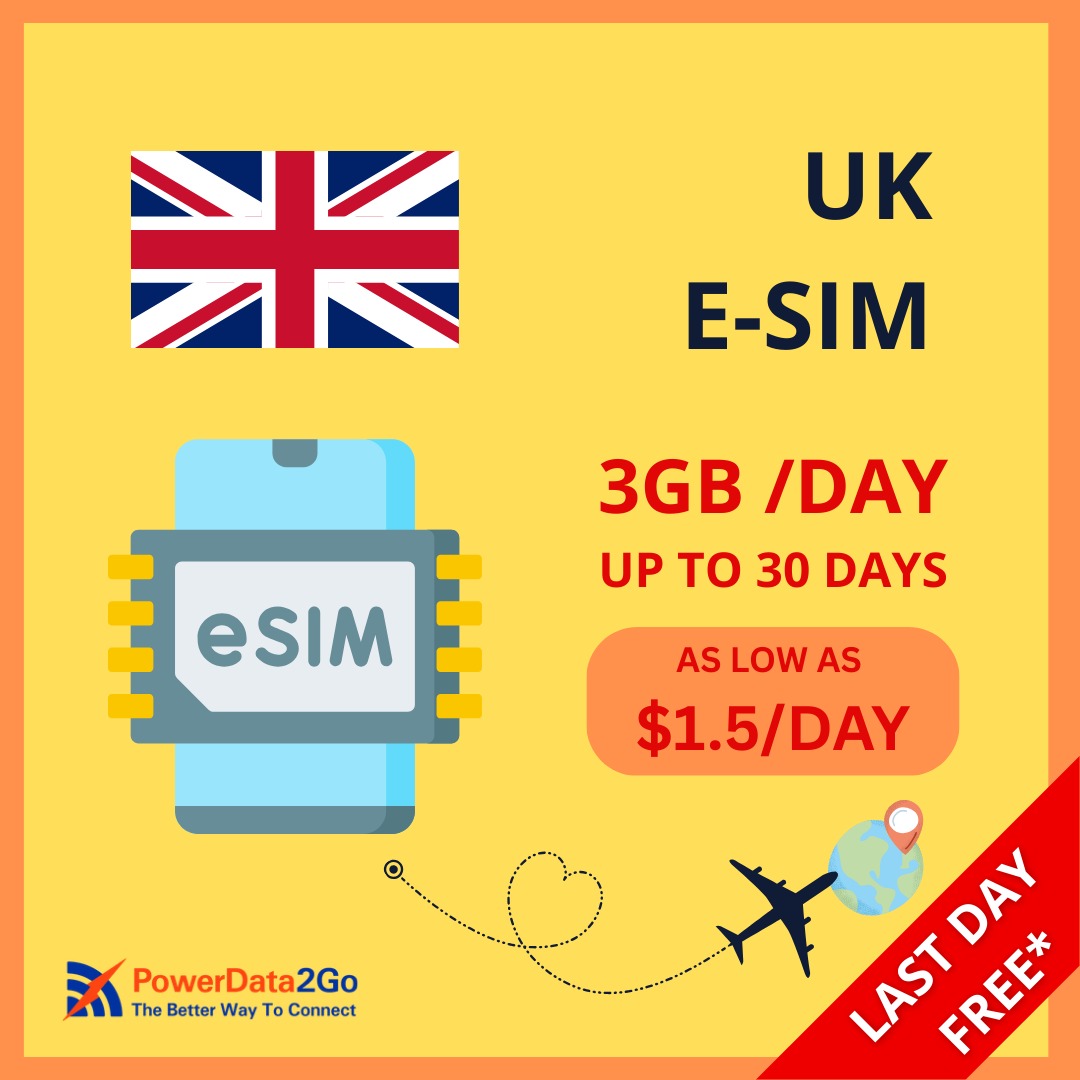 🚀 UK eSIM - 3GB/Day from S$1.5/Day! Up to 30 days, Mobile Phones & Gadgets, Mobile & Gadget ...