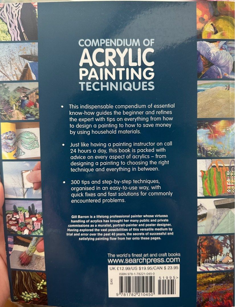 Acrylic Painting Techniques Book, Hobbies & Toys, Books & Magazines ...