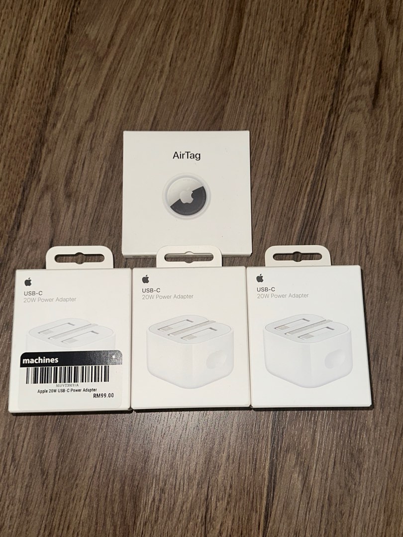 Apple AirTag and 20W USB-C Power Adapter, Mobile Phones & Gadgets ...