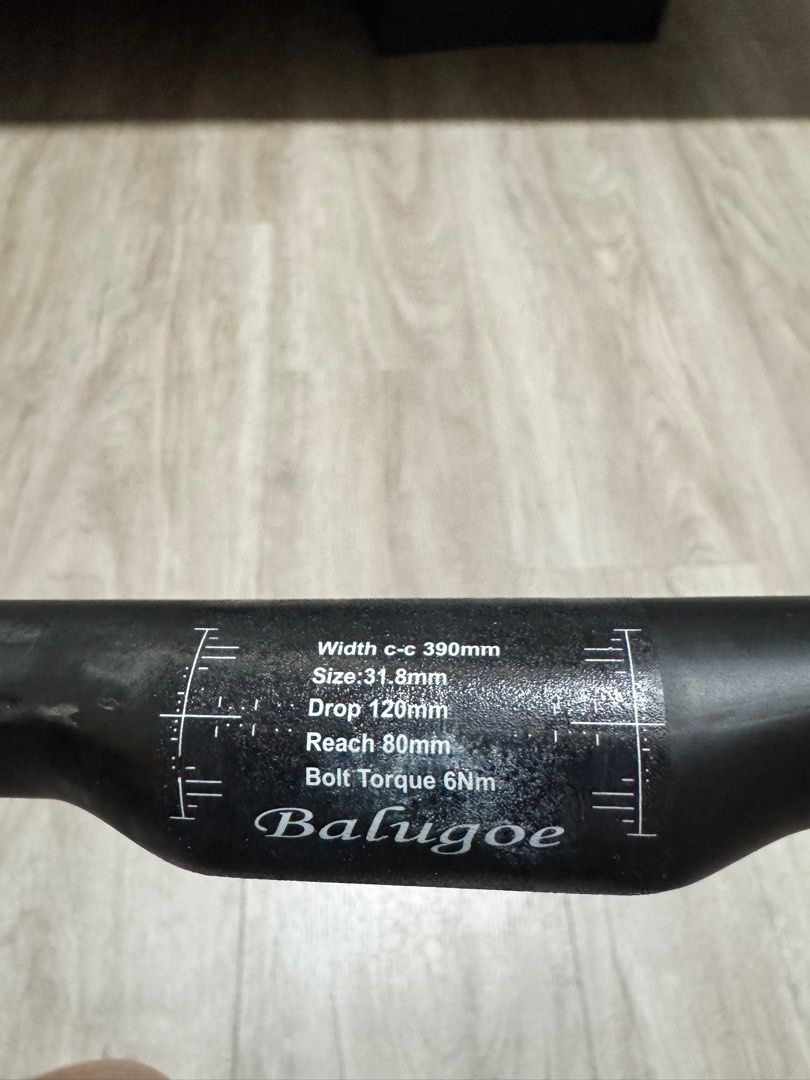 Balugoe Carbon Fiber Aero Track bar, Sports Equipment, Bicycles & Parts ...