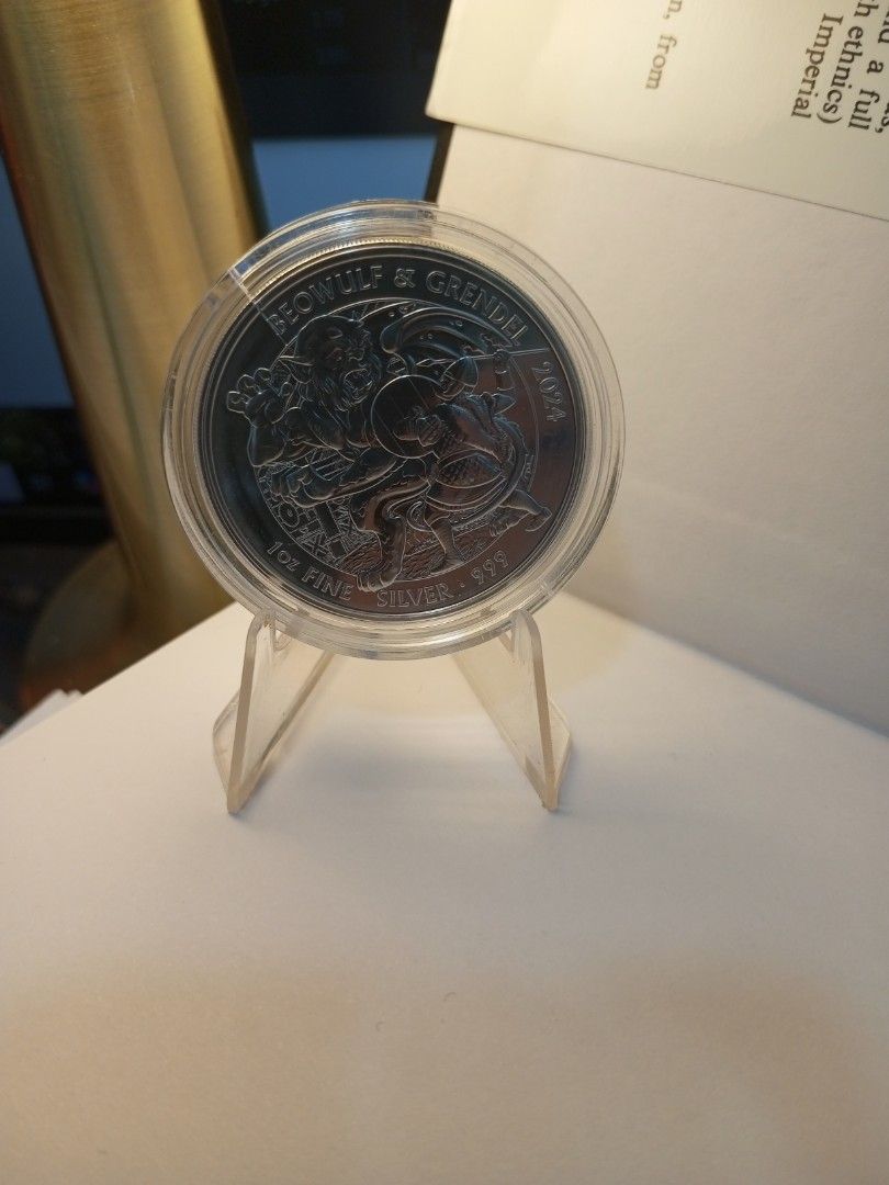 Beowulf & Grendel Silver Coin - 2022, Hobbies & Toys, Memorabilia ...