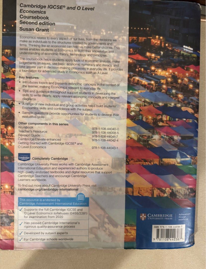 Cambridge IGCSE and O Level Economics Textbook, Hobbies & Toys, Books ...