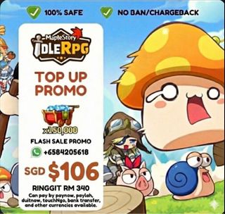 💎[150K Diamonds – $107] 🎮 Relive the Fun! Maplestory Idle RPG | ⭐ Most ...