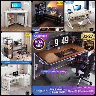 Height Adjustable Desk | Ergonomic Sit Stand Table | Computer PC Desk ...