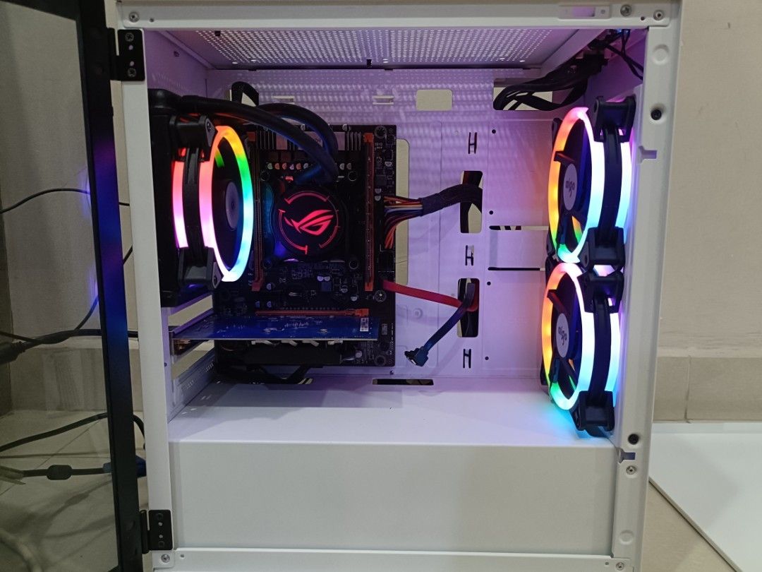Custom PC with RGB Fans, Computers & Tech, Desktops on Carousell