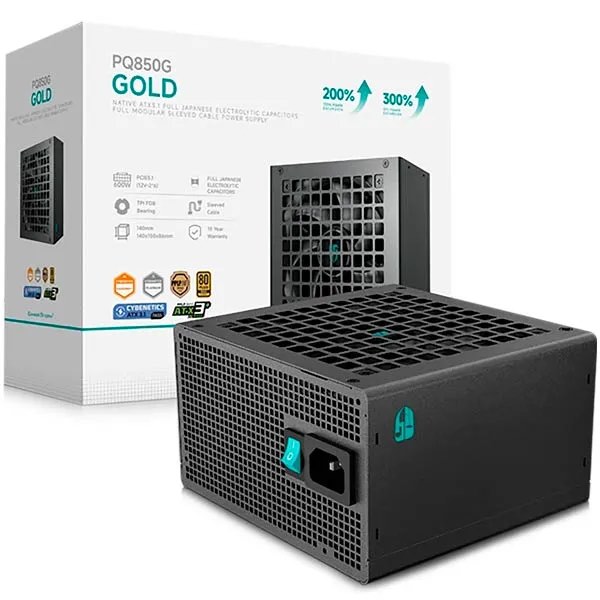 Deepcool Gamer Storm PQ850G 850W 80+ Gold Fully Modular PSU Power ...