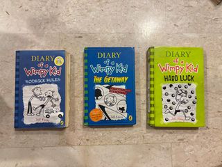 Diary of a Wimpy Kid Books - No Brainer & Hot Mess, Hobbies & Toys ...