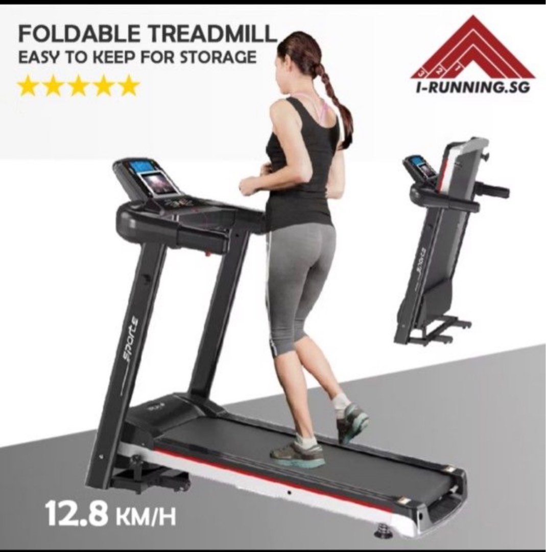 Foldable Sports Treadmill - Compact Design, Sports Equipment, Exercise ...