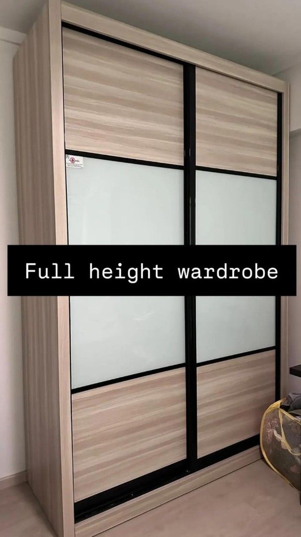 Full Height Sliding Door Wardrobe, Furniture & Home Living, Furniture ...