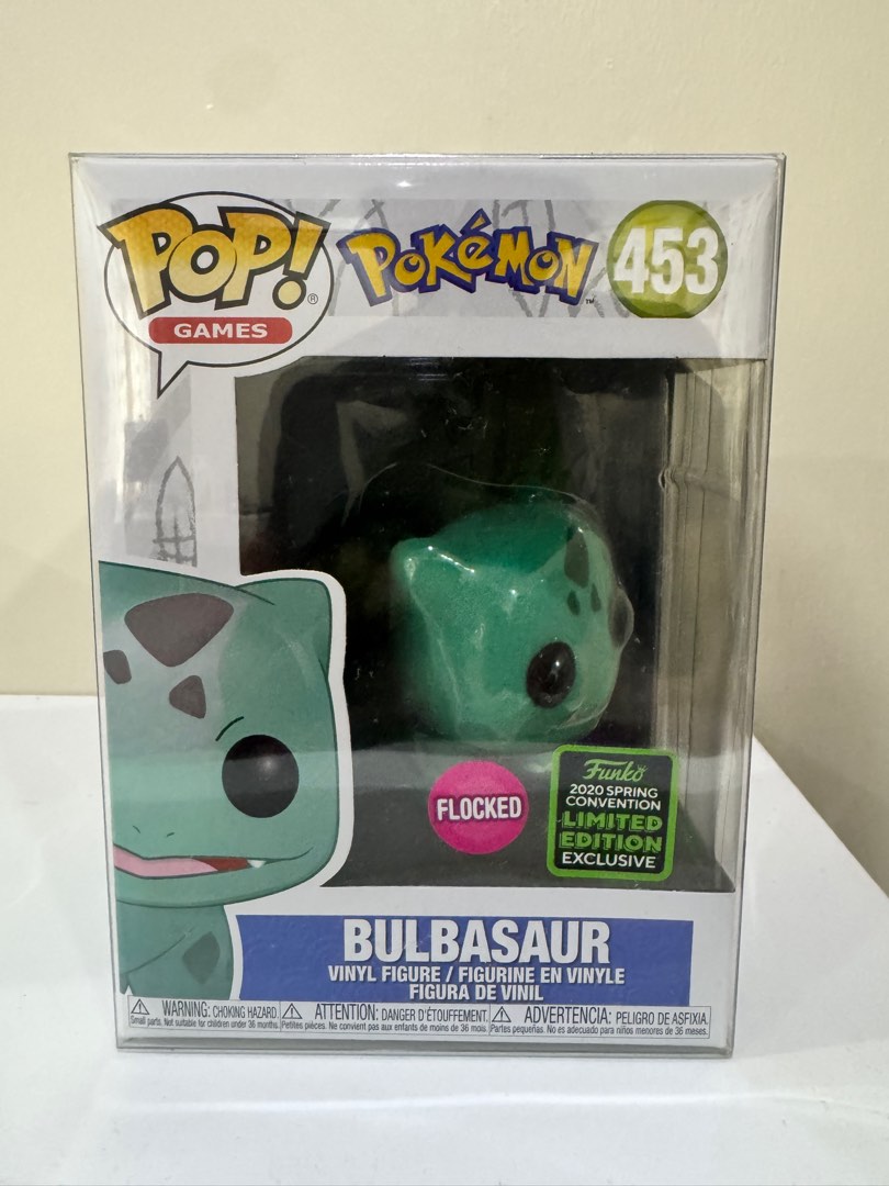 Funko Pop Games Pokemon Flocked Bulbasaur 453, Hobbies & Toys ...