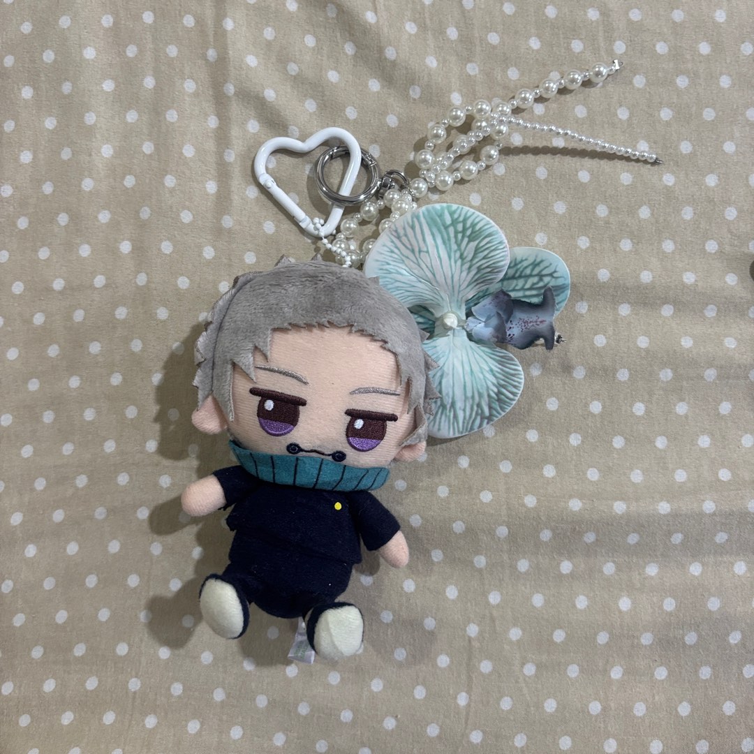 JUJUTSU KAISEN INUMAKI TOGE PLUSH KEYCHAIN WITH FLOWER, Hobbies & Toys ...