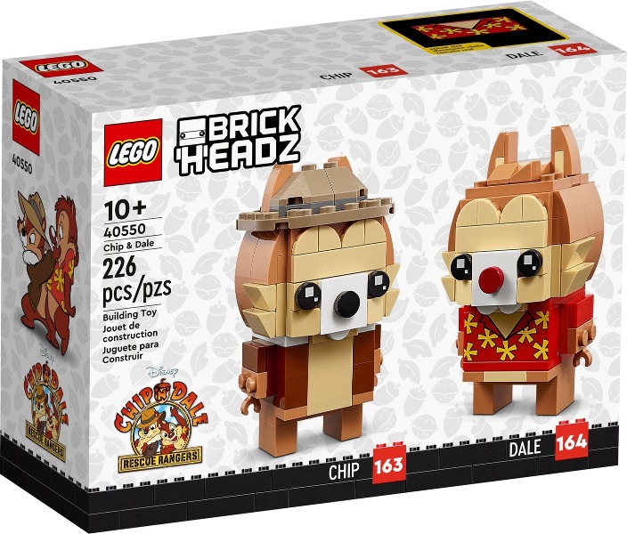 LEGO 樂高 40550 BrickHeadz Disney Chip & Dale (屯門交收), 興趣及遊戲, 玩具 & 遊戲類 ...