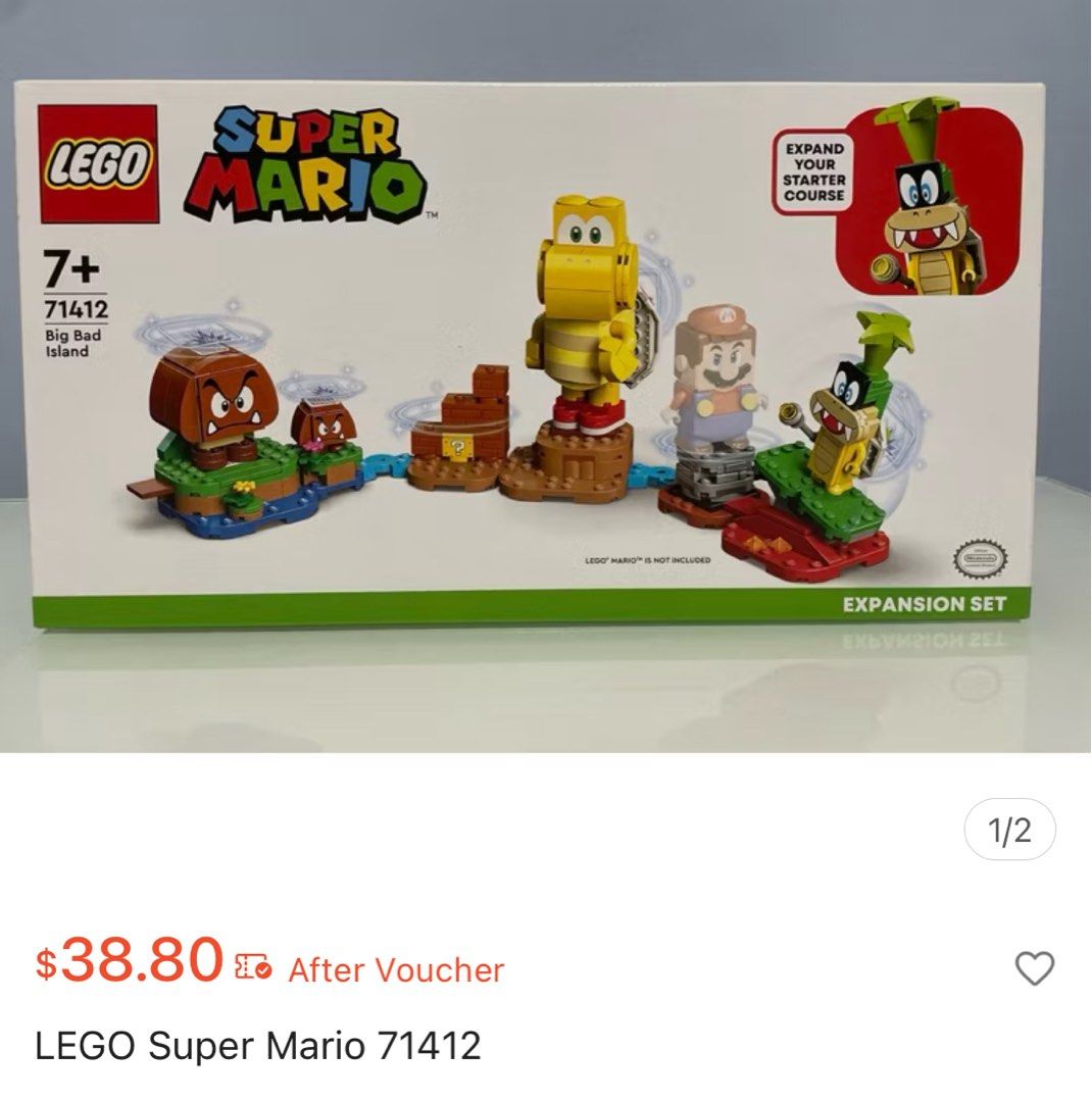 LEGO Super Mario 71412 Big Bad Island Expansion Set, Hobbies & Toys ...