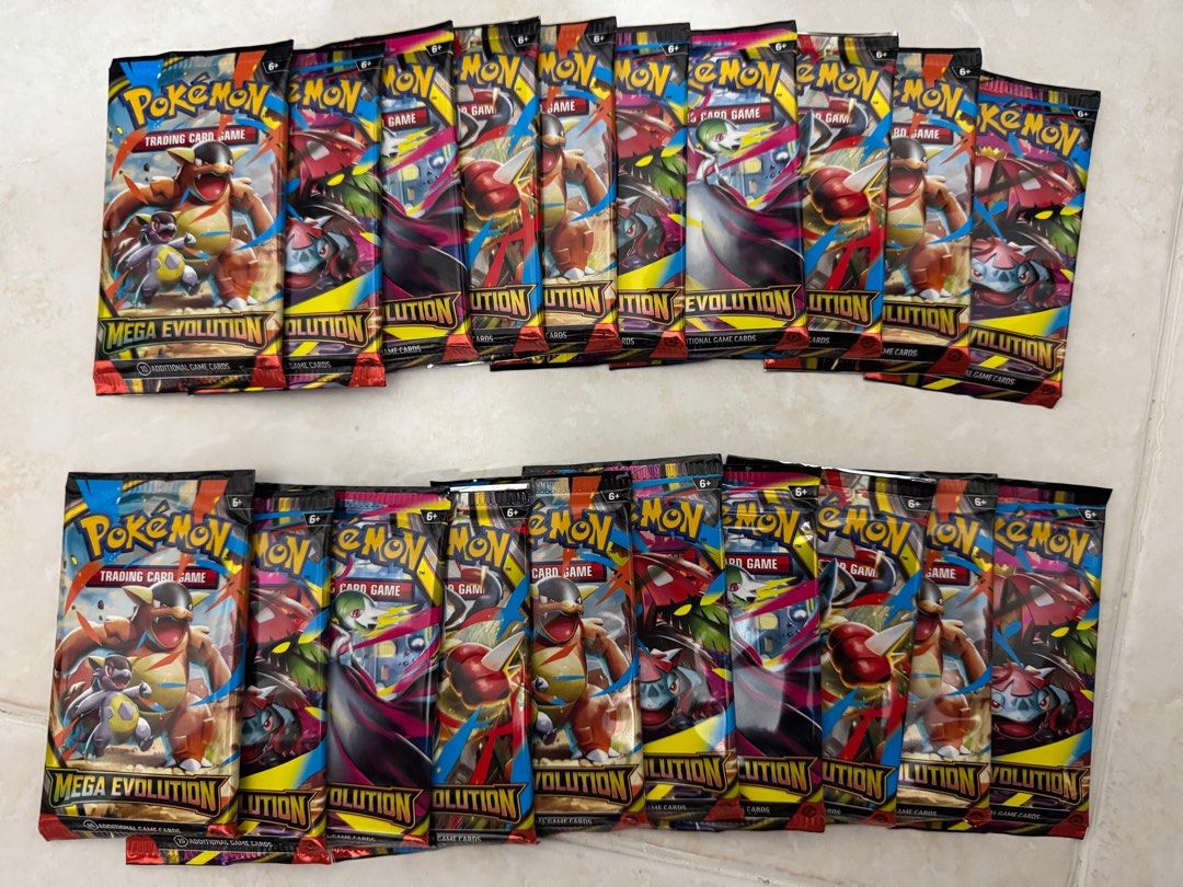 Mega Evolutions packs x40, Hobbies & Toys, Toys & Games on Carousell