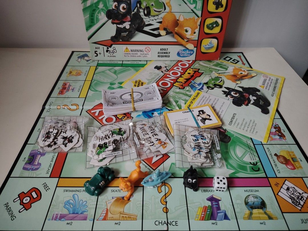 Monopoly Junior Board Game, Hobbies & Toys, Toys & Games on Carousell