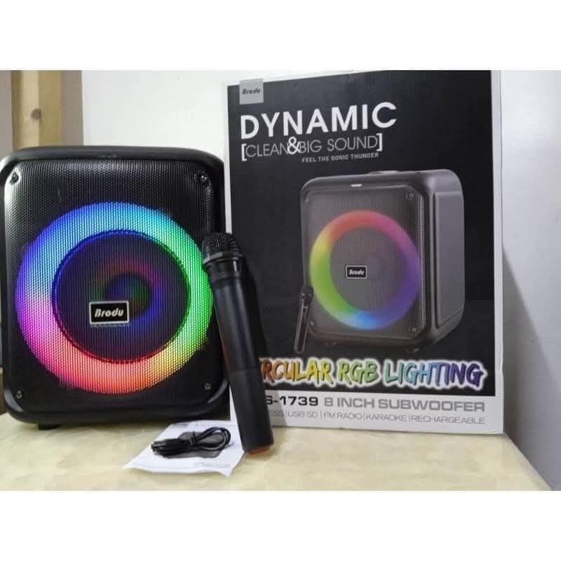 🌟Php：1599 Original Dynamic Brodu BTS-1739 Bass Portable Subwoofer ...
