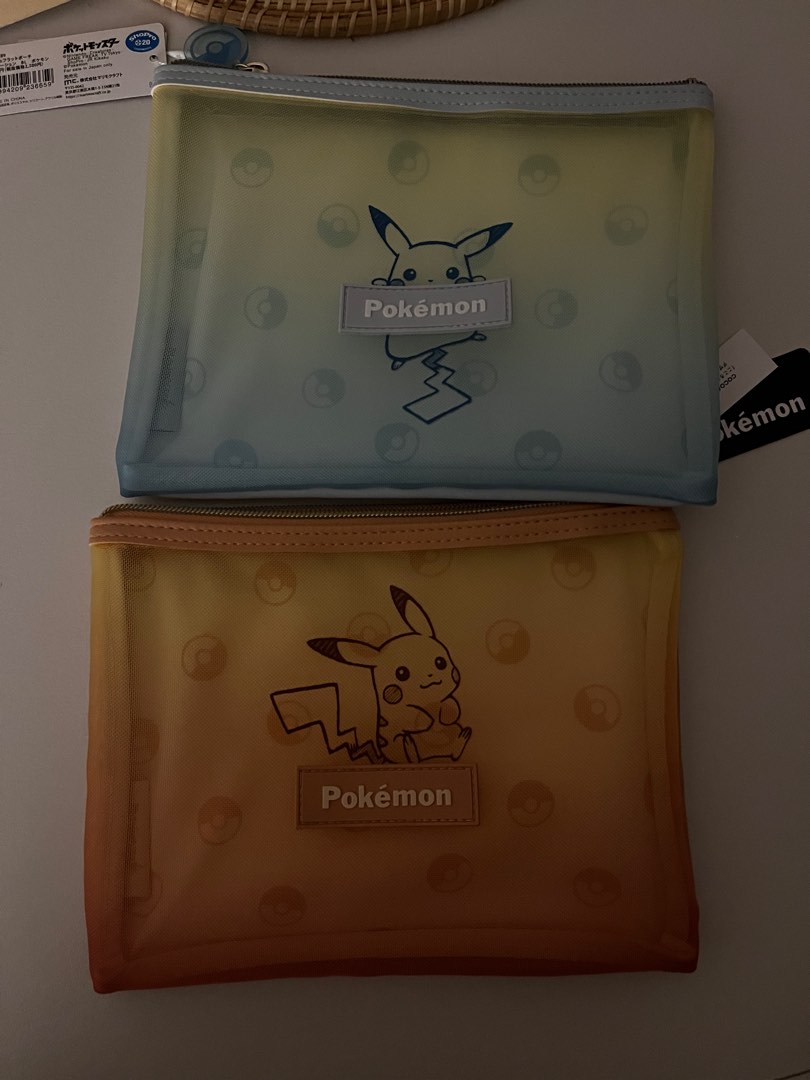 Pokemon centre Pikachu mesh Pouch, Hobbies & Toys, Toys & Games on ...