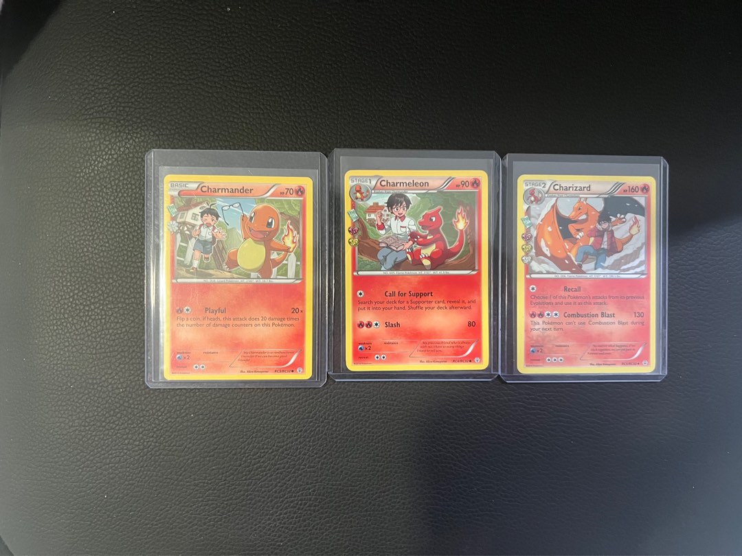 Pokemon XY Radiant Collection Charmander, Charmeleon, Charizard ...